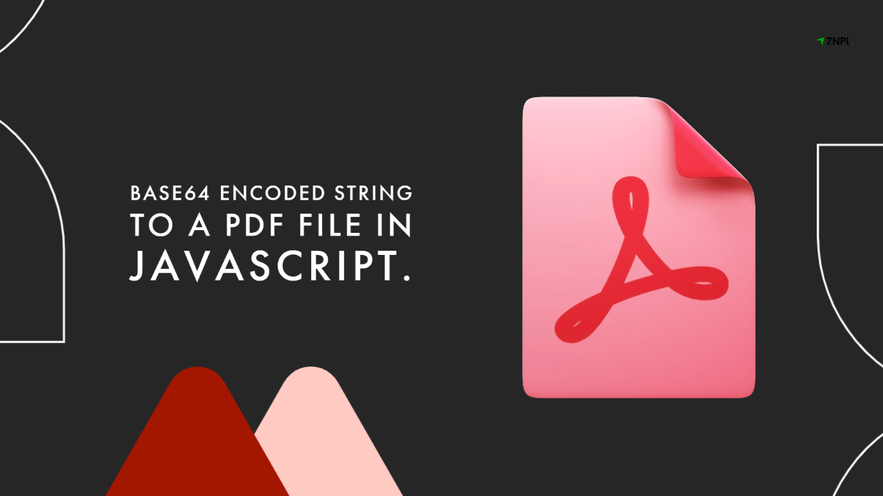 JavaScript PDF Conversion Converting Base64 Encoded Strings To PDF 